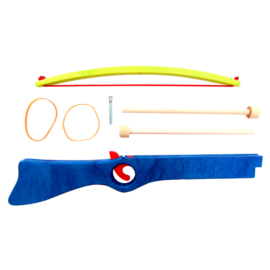 Buy Wooden Toy Crossbow- Blue for Kids Online – Picked by Papa
