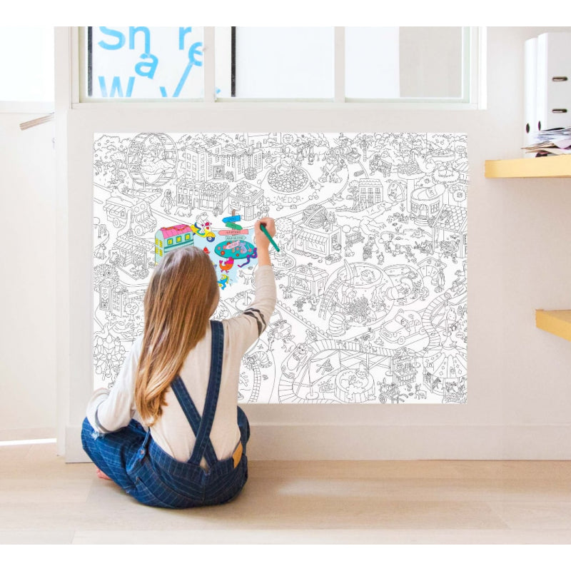 Buy Giant Colouring Poster: Animal City Toy for Kids Online – Picked by ...